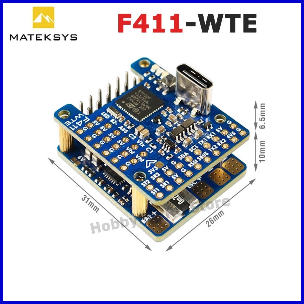 MATEK F411-WTE Flight Controller BMI270 Baro OSDDual BEC 132A Current ...