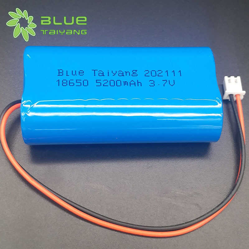 7.4V lithium-ion battery 18650 5200mAh battery pack 3.7V mobile power ...
