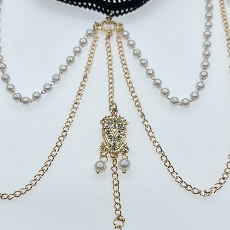 JUSHI Stretch Multi-layer Pearl Leg Chain Women Tassel Fashion Female ...