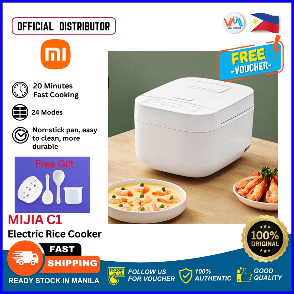 ♥ Xiaomi Mijia Electric Rice Cooker C1 4L Automatic Adjustable Quick Cooking Electric Rice Cook ...