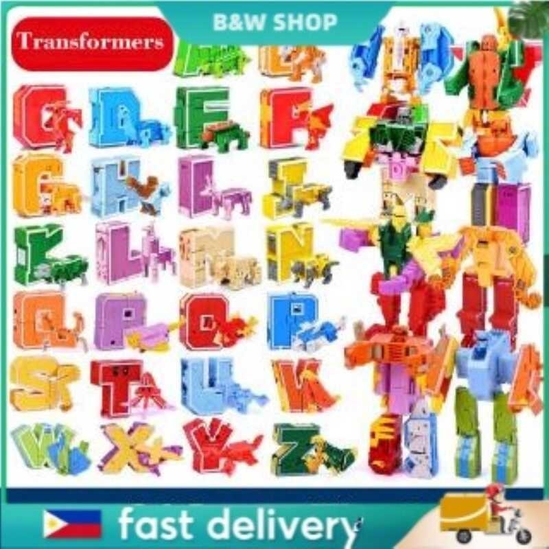 26 Letter Transformers Na Gumagawa Ng Mga Harang Ng Robot Edukasyonal ...