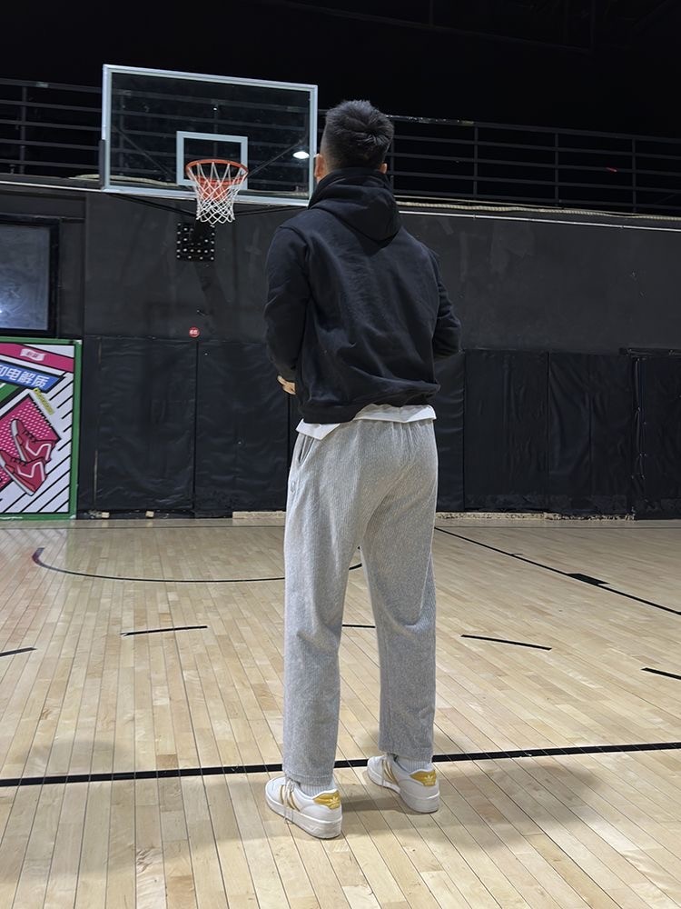2023 New Plain Training Basketball Cotton SweatPants American Casual ...