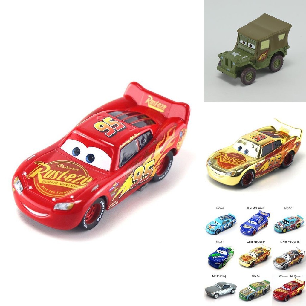 Cars Premium Disney 95 Grey McQueen Alloy Kid's Vehicle Racing Toy ...