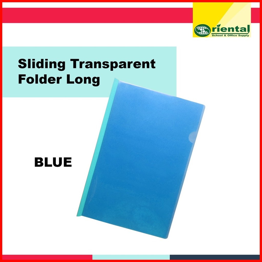 ♒ ⌔ Short Transparent Sliding Folder - Plastic Slide Folder with Slider ...