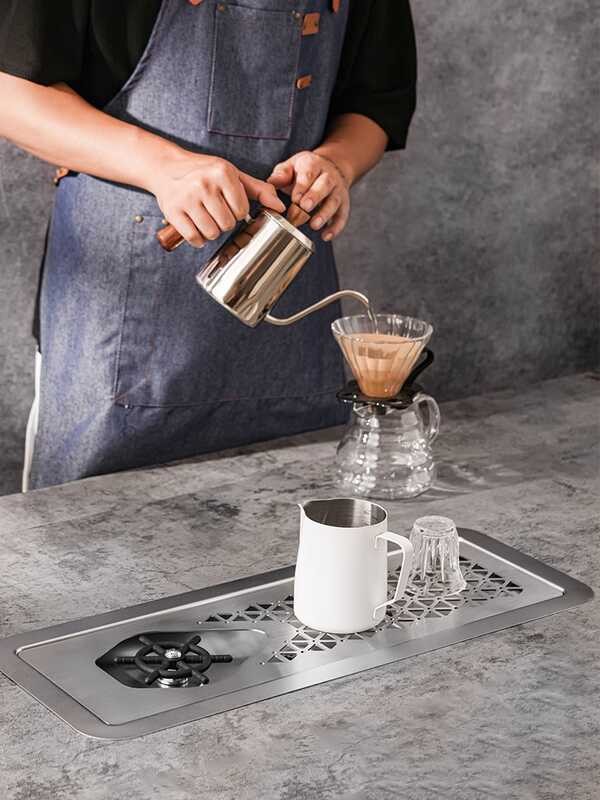 304 stainless steel cup washer, coffee shop embedded bar counter cup ...