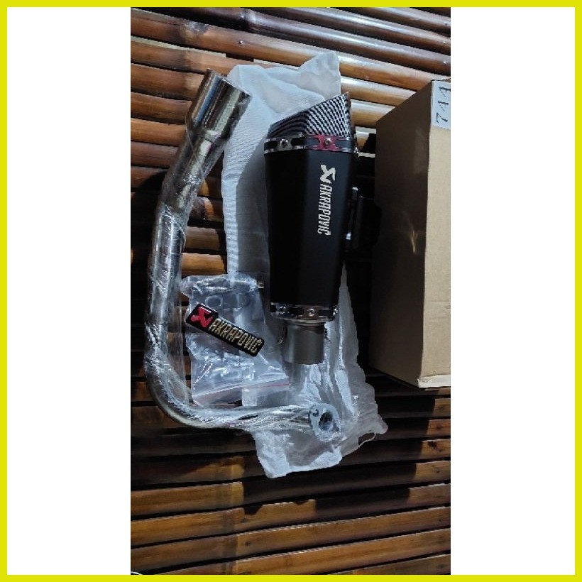 HONDA CLICK 125i / 150i AKRAPOVIC PIPE WITH SILENCER ( FULL SYSTEM EXHAUST) | Shopee Philippines