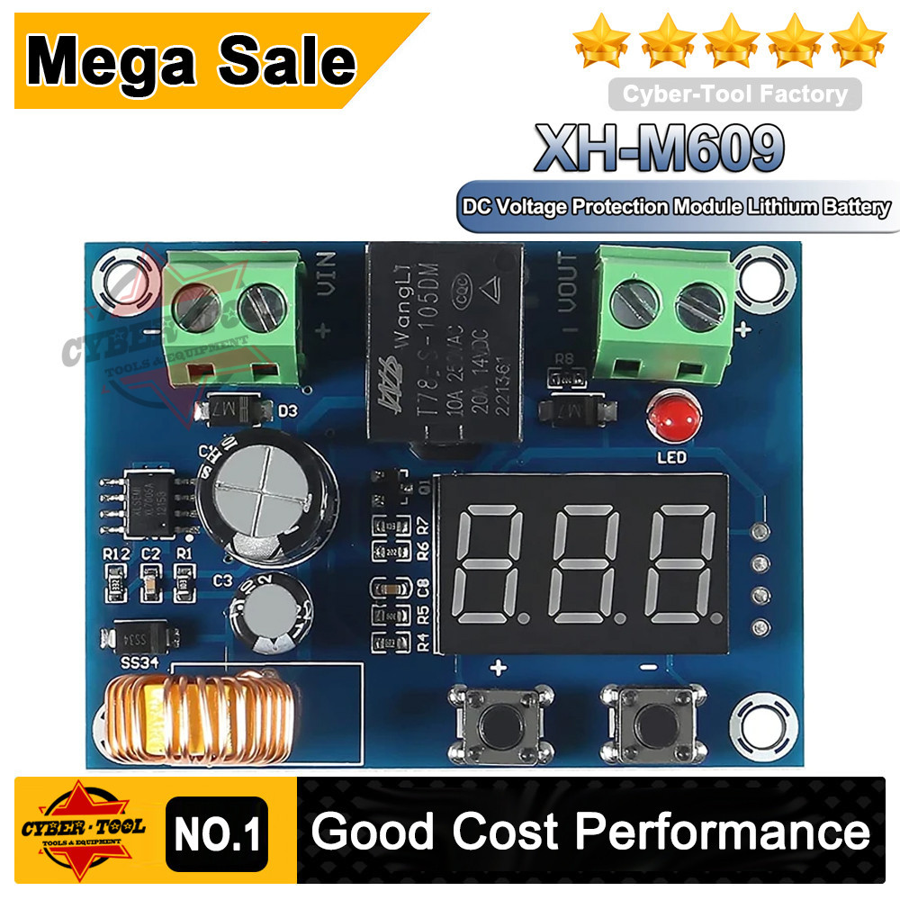 XH-M609 12-36V Battery Low Voltage Disconnect Protection Module Voltage ...