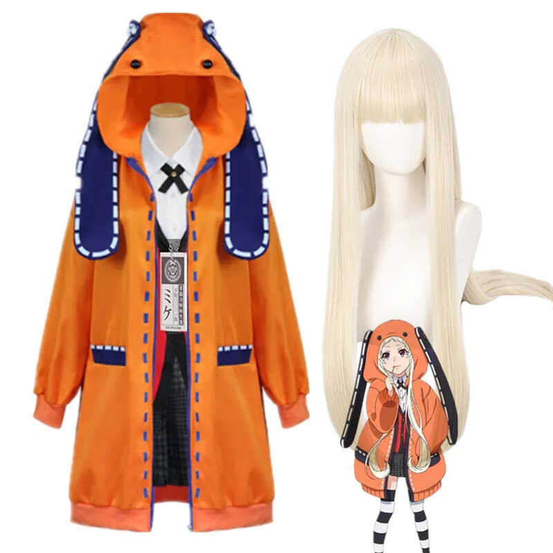 Anime Kakegurui Yomotsuki Runa Cosplay Costume Coat Jk School Girls ...