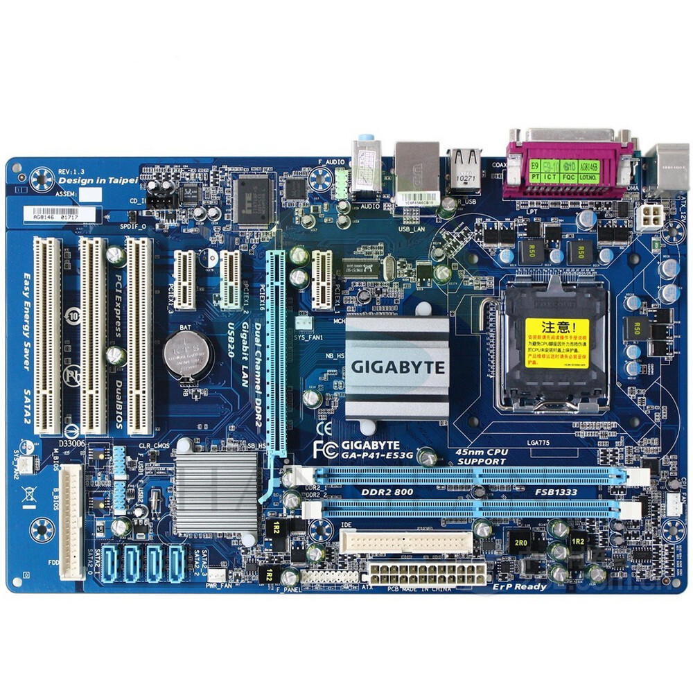 Ga-P41-Es3g Desktop Motherboard G41 Socket LGA 775 Q8200 Q8300 Ddr2 8G ...