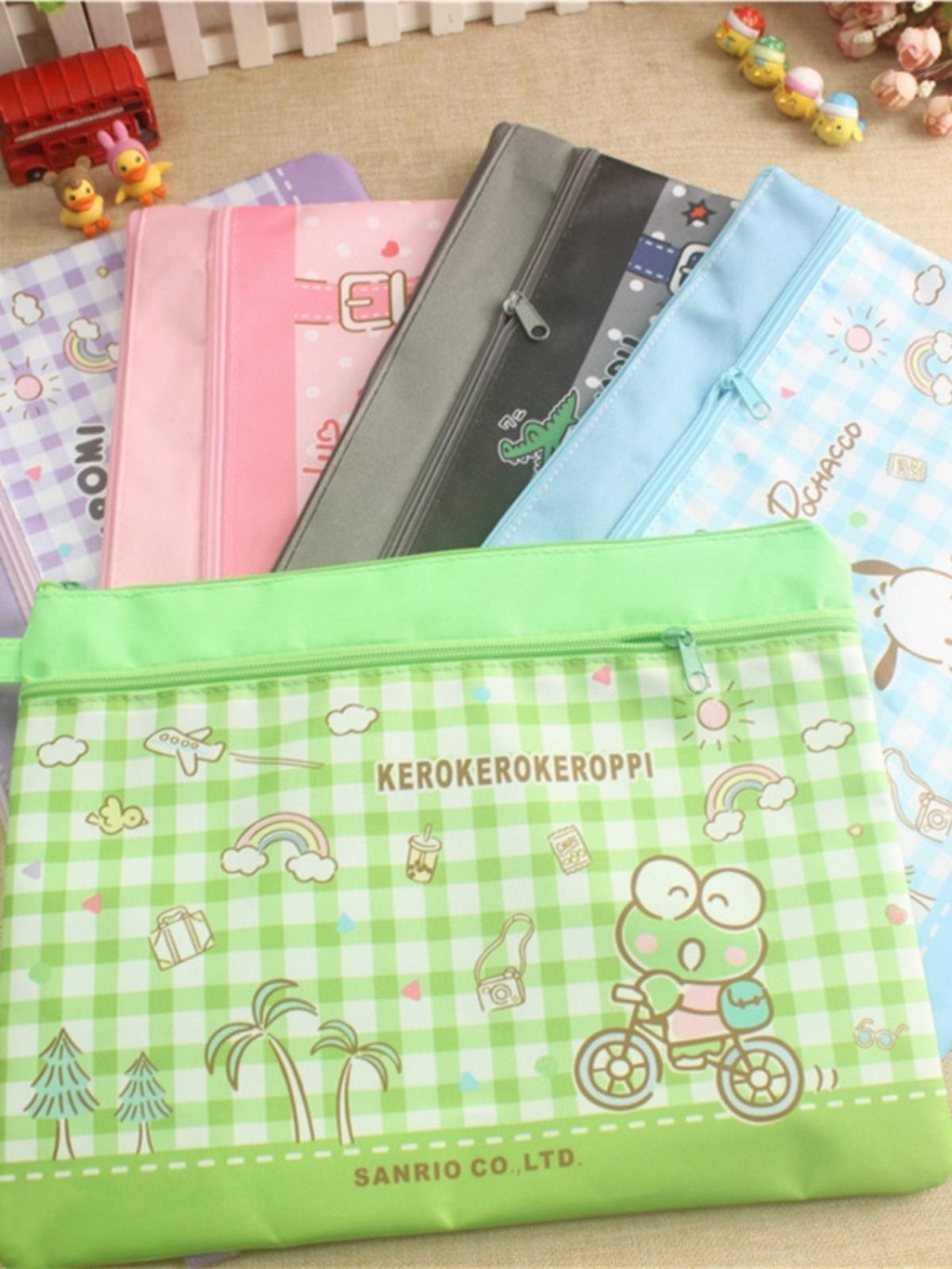 A4 File Bag Cute Cartoon Student Test Paper Information Storage Bag ...