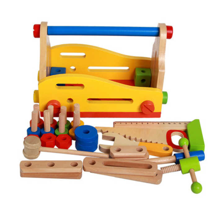 Toys Pretend Maglaro ng mga toolbox workbench bata Tool montessori ...