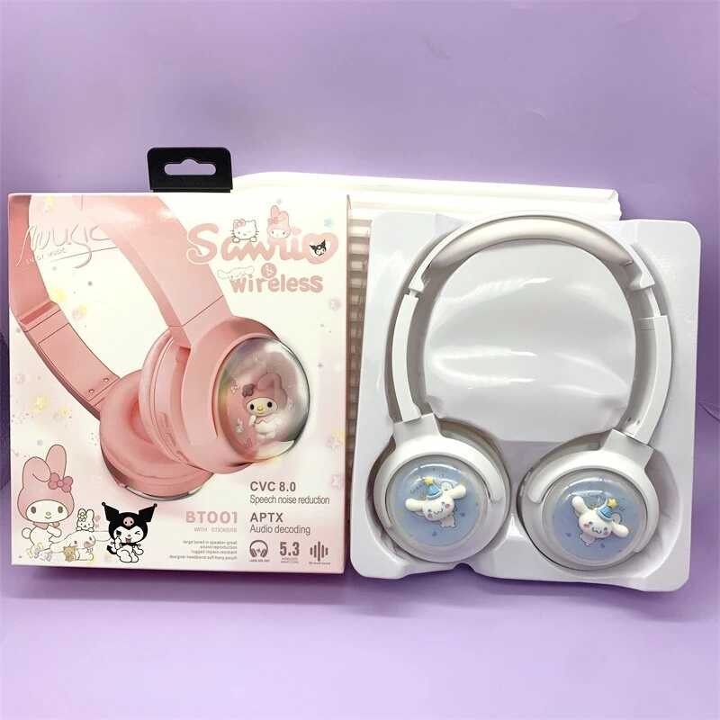 Sanrio Bluetooth Head Wireless Headsets Anime Cartoon Stereo Hello ...