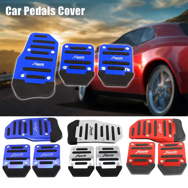 Universal Aluminum Automatic Transmission Car Pedal Cover Brake Fuel ...