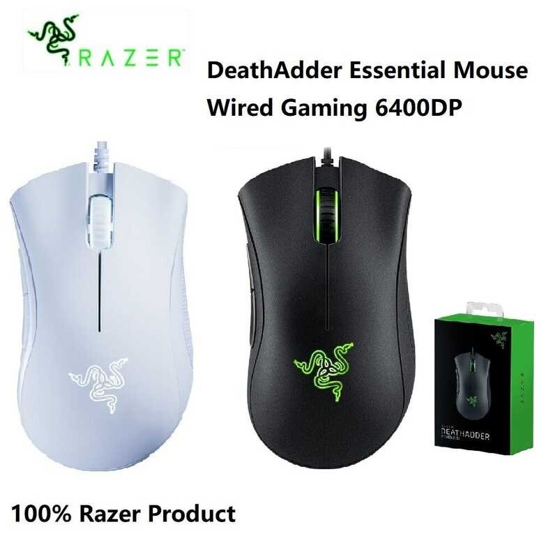 Adder Essential Wired Gaming Mouse 6400 DPI Optical Sensor Mouse, 100% ...