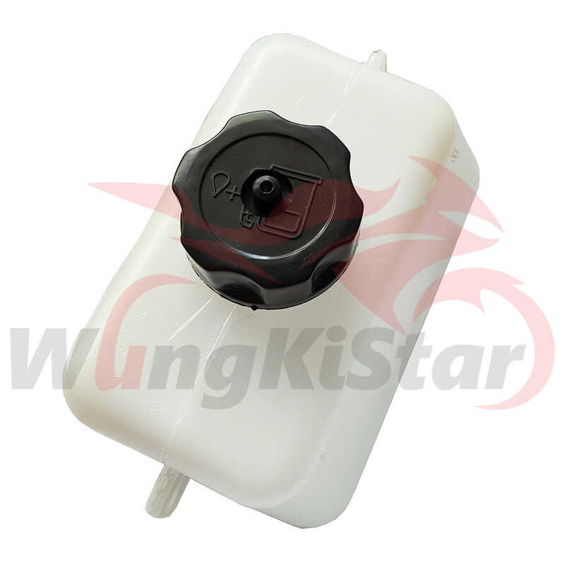 White Plastic Motorcycle Petrol Fuel Tank 1L Oil Filter Gasoline Tanks ...