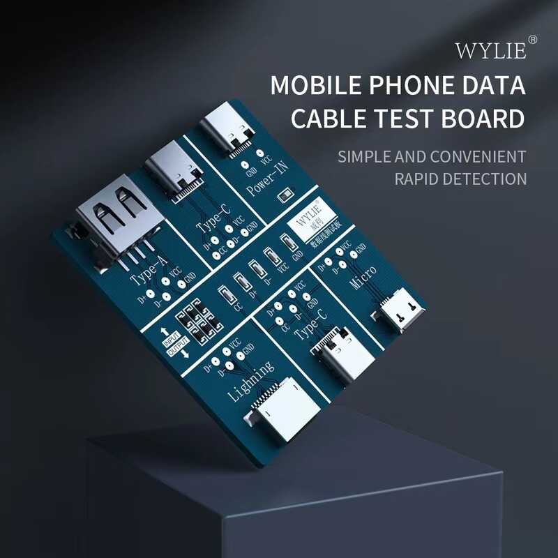 Willie Type-C mobile data cable board Power IN Micro Lifting para ...