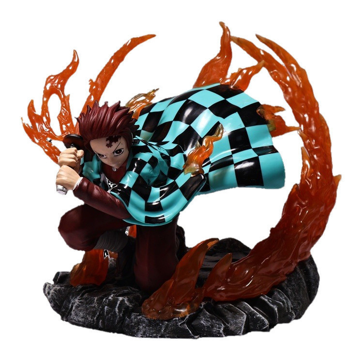 Kamado Tanjirou14cm Demon Slayer Figures Hantengu Anime Figure Himejima ...