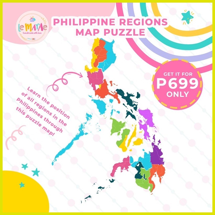 ⊙ Laminated Puzzle PHILIPPINES MAP NCR MAP Metro Manila Puzzle | Shopee ...