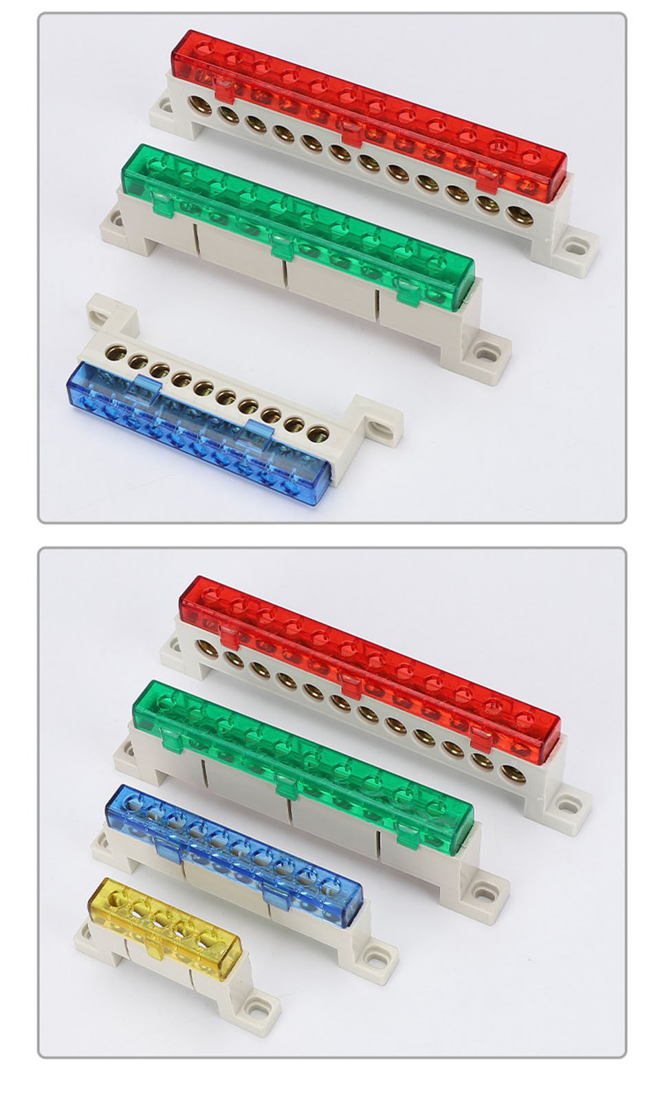 Zero wire terminal 3/4/5/6/7/10/12/15-Hole Distribution Box Terminal ...