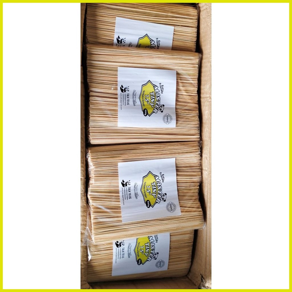 1BOX 7.5" 500g 2mmx19cm THIN BBQ STICKS (MASTER TINY) | Shopee Philippines