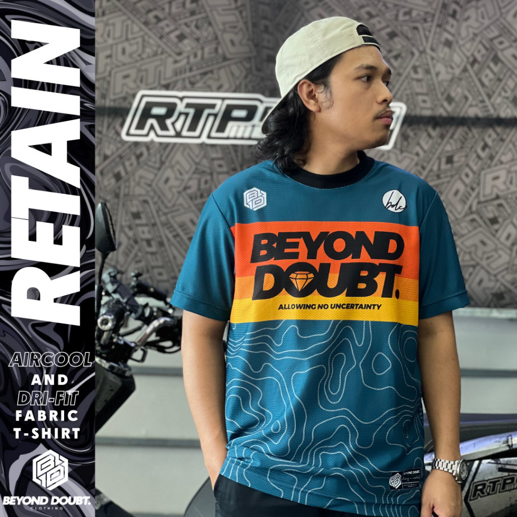 T-SHIRT - "RETAIN” Design AIRCOOL & DRIFIT Fabric - BEYOND DOUBT ...