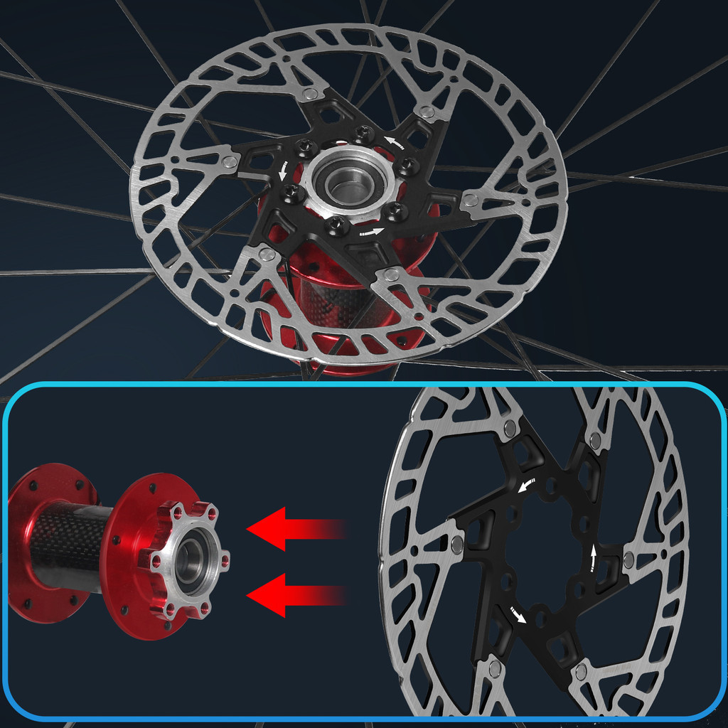 BUCKLOS MTB 160mm Rotors Mountain Bike Brake Disc Rotor RB Floating ...
