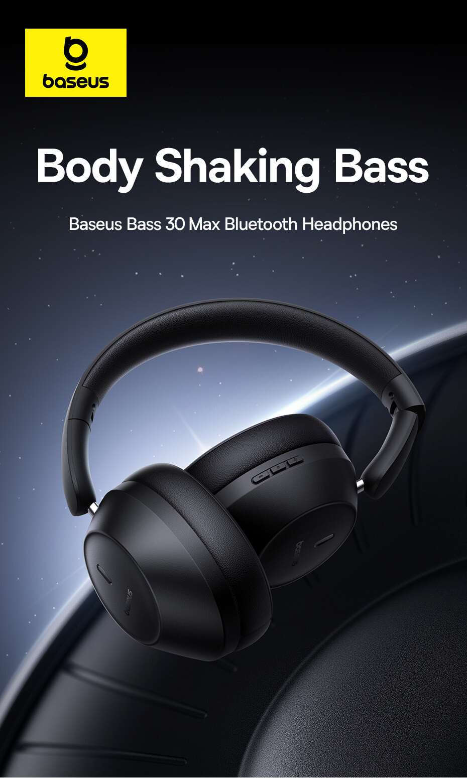 Baseus Bass 30 Max Wireless Bluetooth -30dB Passive Noise Cancellation ...