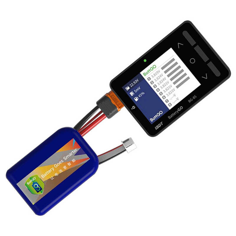 ISDT BattGo BG-8S Smart Battery Checker Balancer Receiver Signal Tester ...