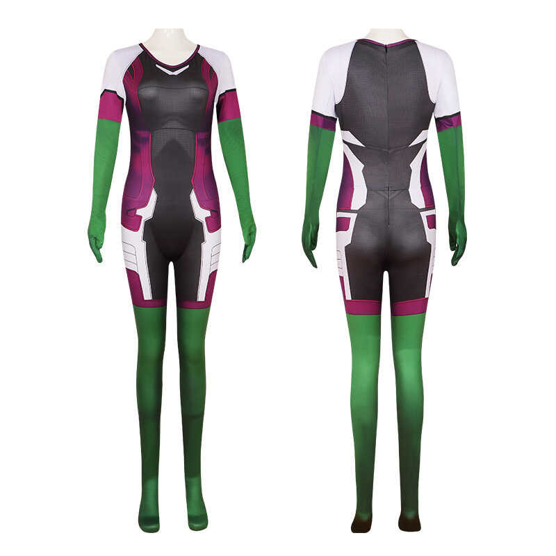 Avengers cosplay She Hulk Hulk Hulk bodysuit cosplay Halloween costume ...