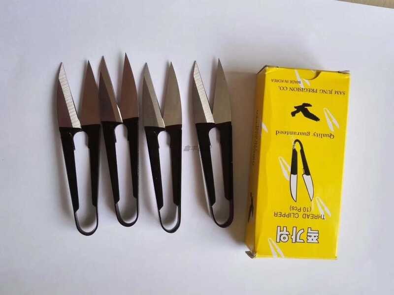Korean clothing iron handle spring yarn cross stitch sand scissors, U ...