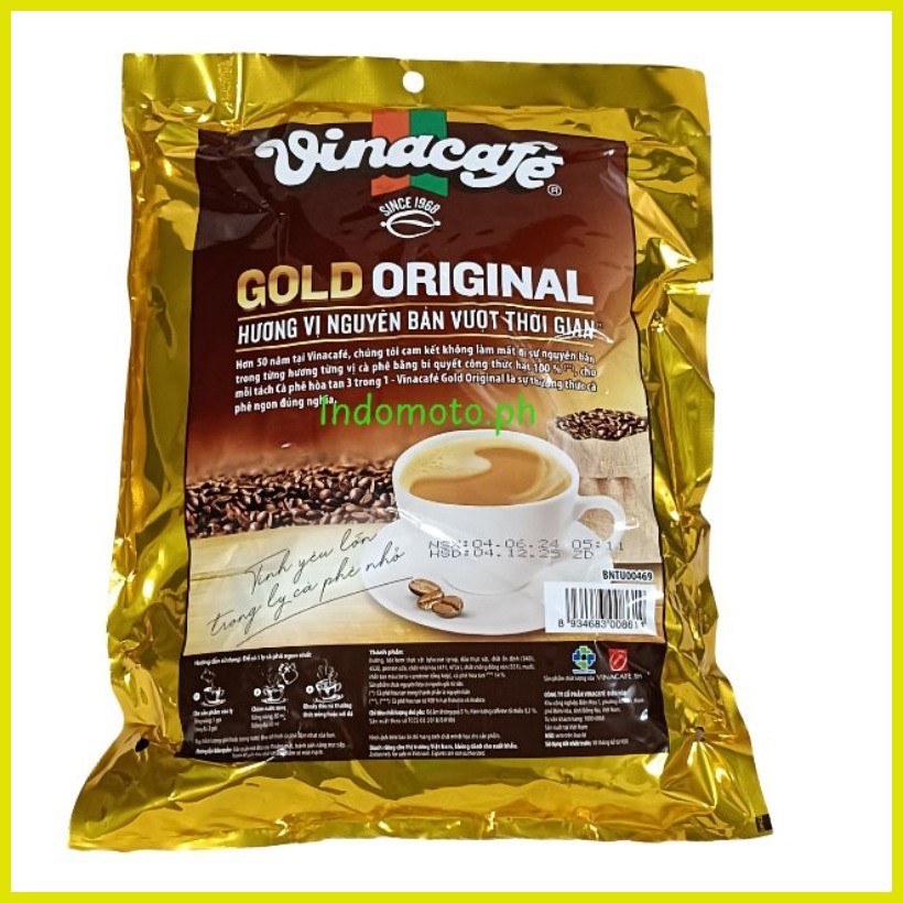 VINACAFE 3-in-1 GOLD Original Essential Flavor 100% ROBUSTA VA ARABICA ...