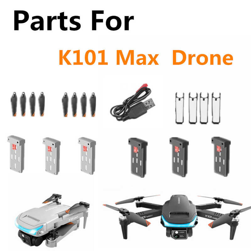 K101 Max Drone Battery Propeller Maple Leaf / K101 Max Drones Spare ...
