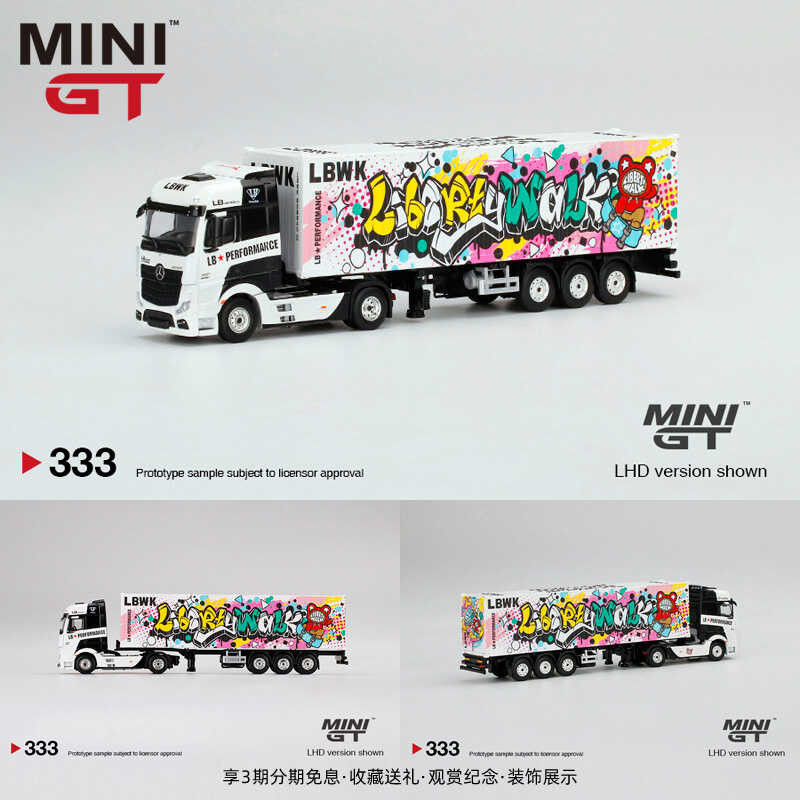 TSM MINI GT #333 LB Graffiti Edition 1:64 Benz towing head Actros ...