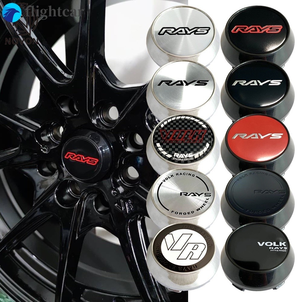 （FT）1PC 60mm Car sport rim wheel cap VOLK RACING RAYS Volk Racing Rays ...