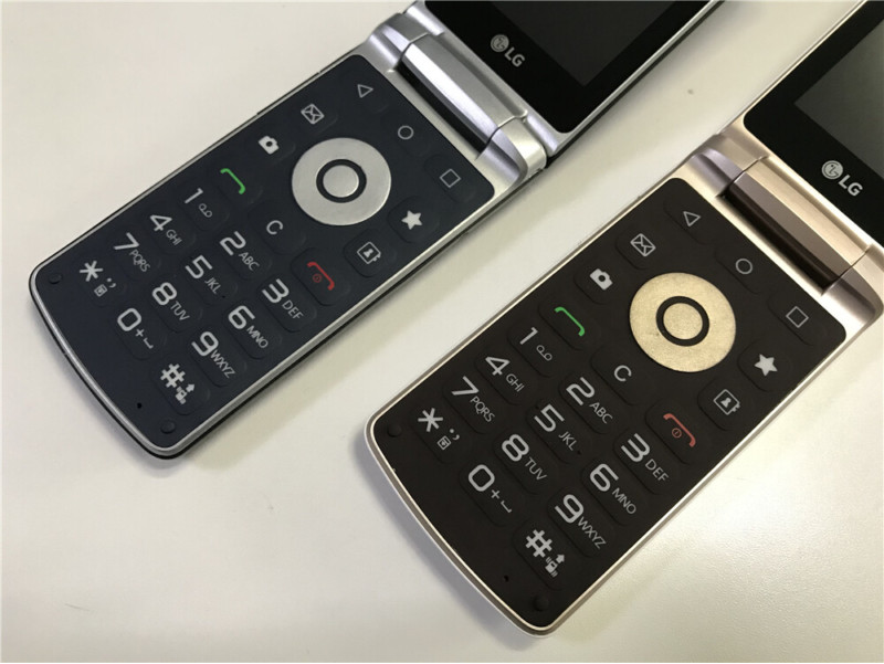 LG Smart Folder X100 2GB+16GB ROM WIFI Bluetooth touch screen Android 7.1 Flip Smartphone ...