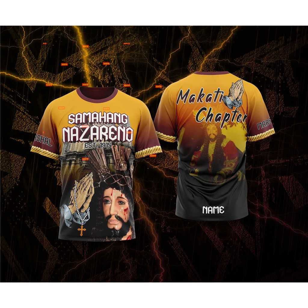 [FREE CUSTOME] Fully sublimated 3D print TSHIRT nazareno 2025 debosyon ...