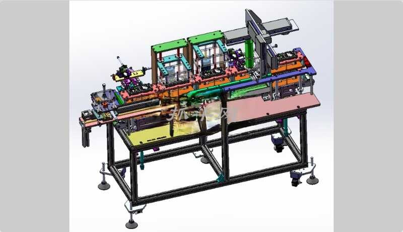 ICT automatic dispensing machine 3D drawing printing SW model CAD ...