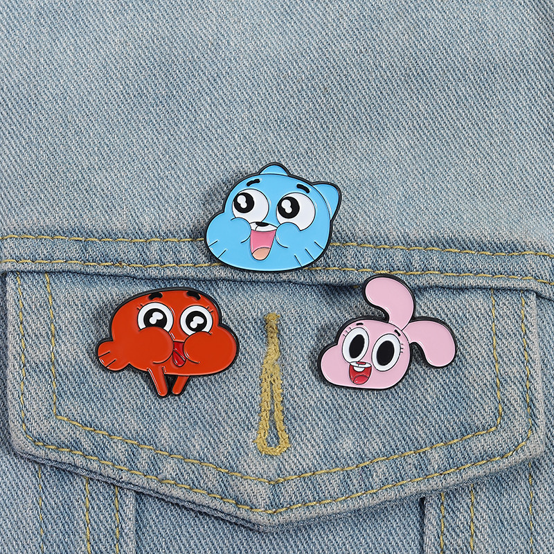 Adventure Anime Enamel Pins Comedy Animation Brooches Lapel Badges ...
