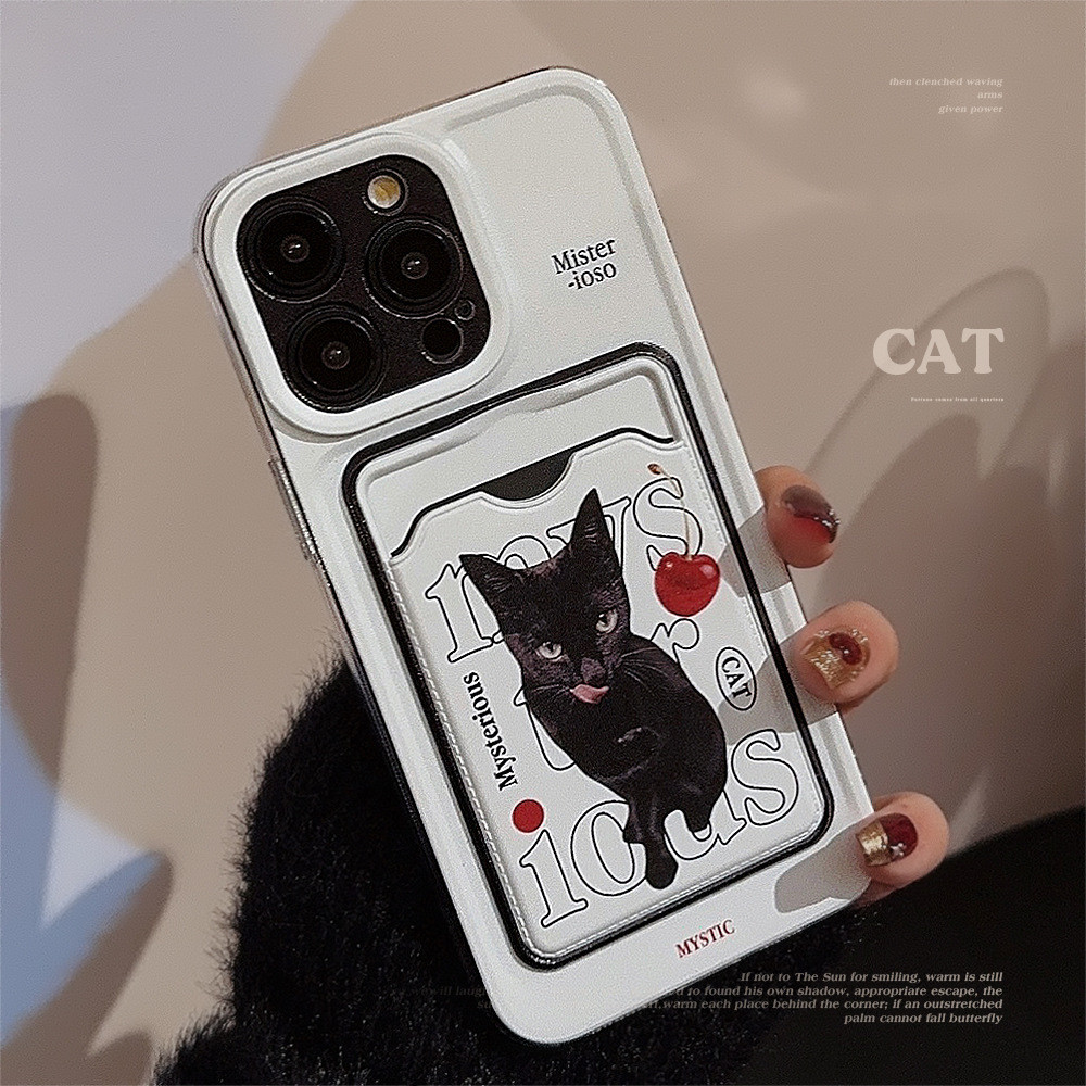 Premium funky art Cat card with drop proof phone case tpu silicone for ...