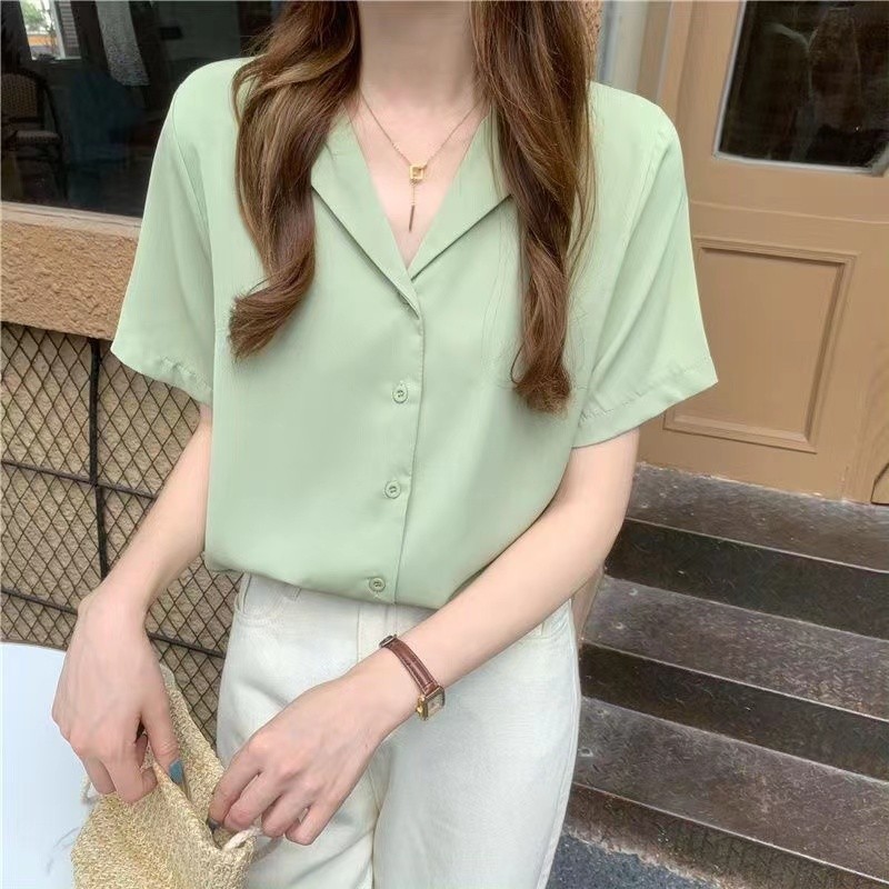{shipped From Manila Cod} Summer Korean Style Blouse For Women Girls