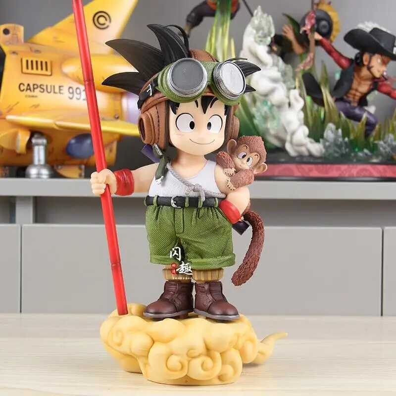 26 Cm Dragon Ball Figure Son Goku Figure With Monkey Kid Goku Action ...