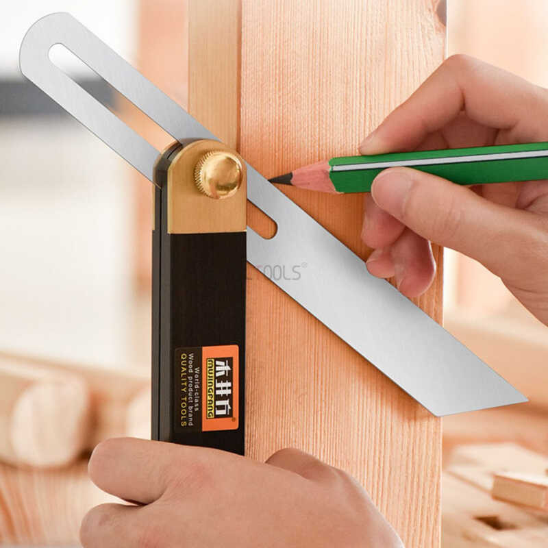 Gauges Tri Square Sliding T-Bevel gamit ang Ebony Wooden Handle Level ...