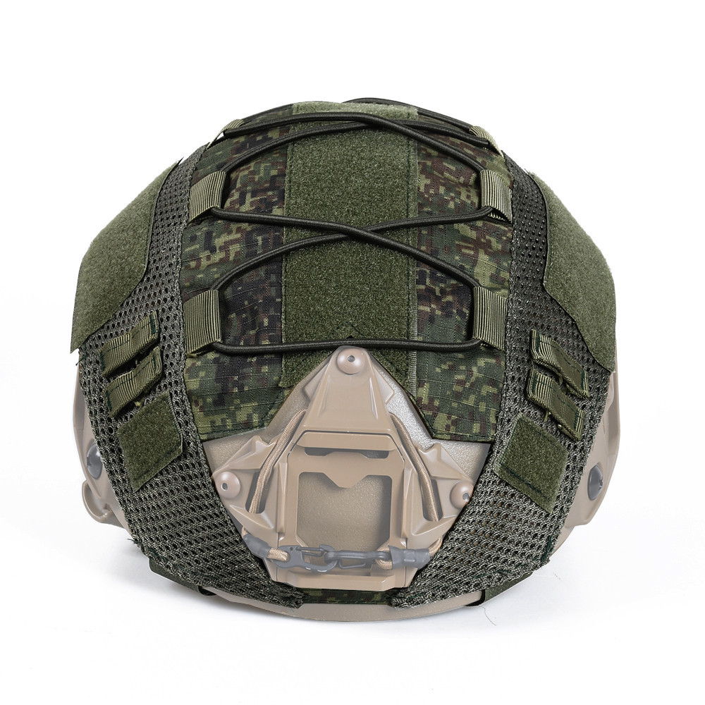LUC Jungle Camouflage Helmet Cover for Fast MH PJ BJ OPS-Core Helmet ...