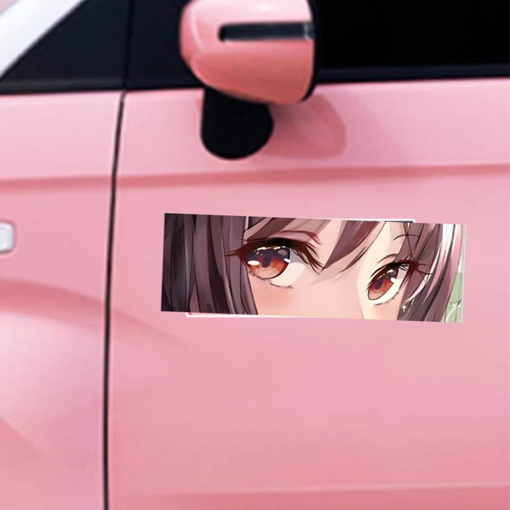 Japanese Series Anime Beautiful Girl's Eyes Decoration Car Rear ...