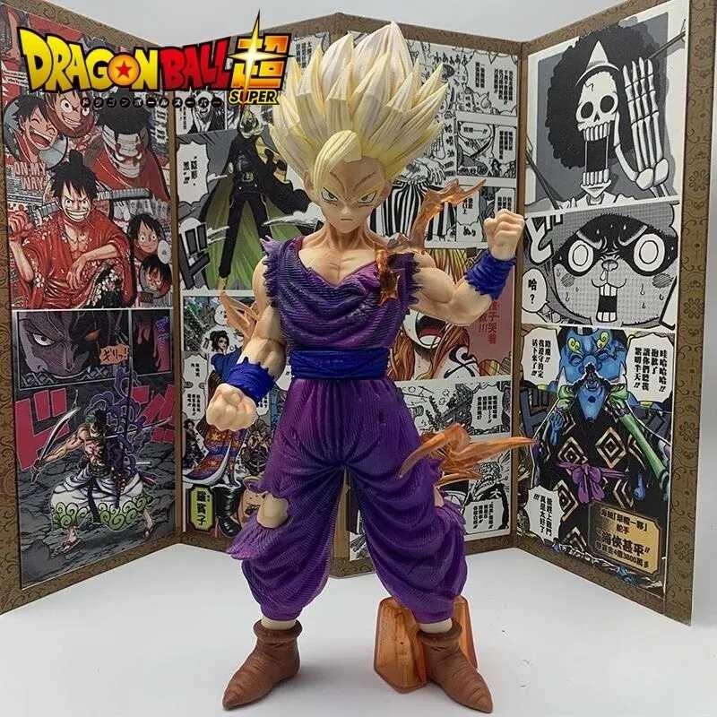 Dragon Ball 31/32cm Z Goku Figure Ssj3 Dbz Super Saiyan 3 Anime Figure ...