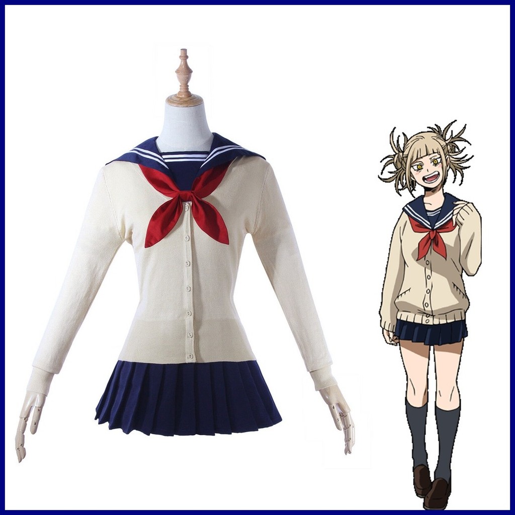Academia My Hero Himiko Toga Outfit JK Sailor School Uniform Costume ...