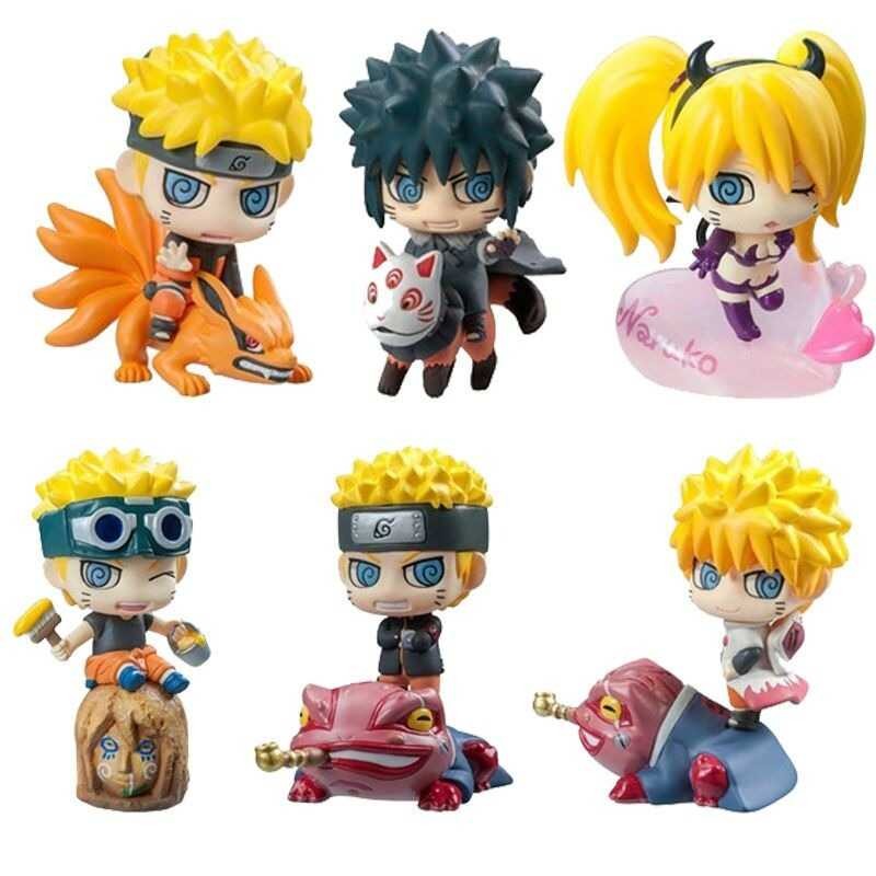 New Naruto Naruto Sasuke Uchiha Madara Gaara Kakashi Mini Figure Bd Box ...