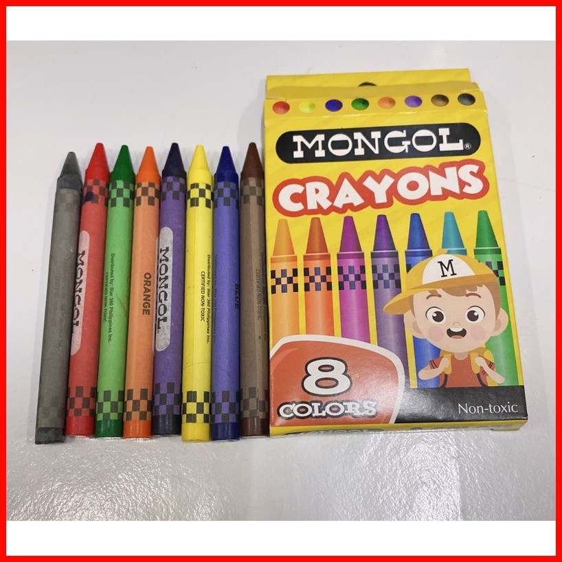 ∆ ☌ Mongol crayons 8 and 16 vibrant color | Shopee Philippines