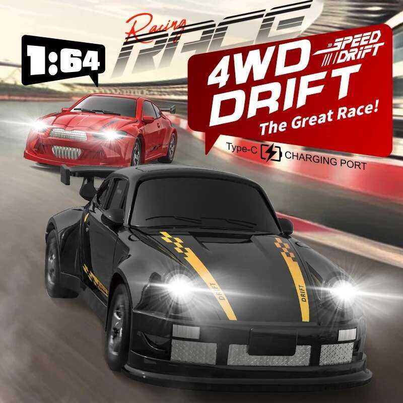 1/64 4Wd 2.4Ghz RC Simulation Mini Drift Car Palm Racing Model Desop ...