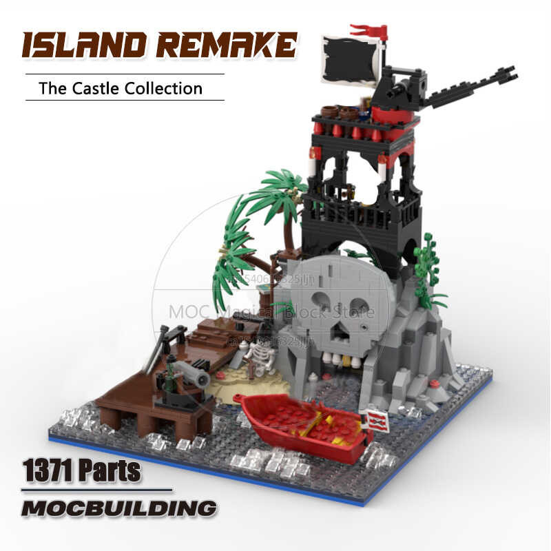 Creative Island Remake MOC Building Blocks Display Castle Architecture ...